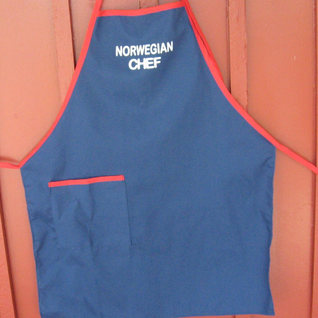 Chefs apron Norwegian 30″ long | Discover Sweden's Finest