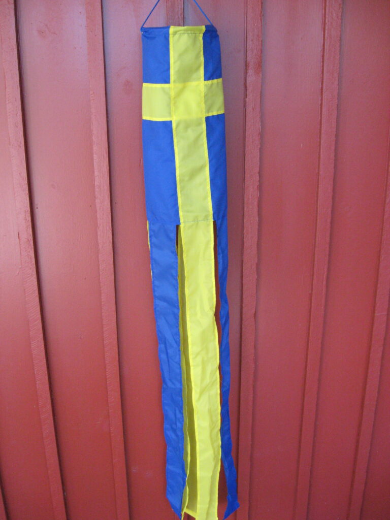 Swedish blue/yellow windsock, 60″ long | Discover Sweden's Finest