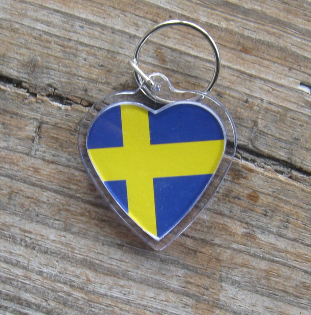 Swedish heart shape key ring | Discover Sweden's Finest
